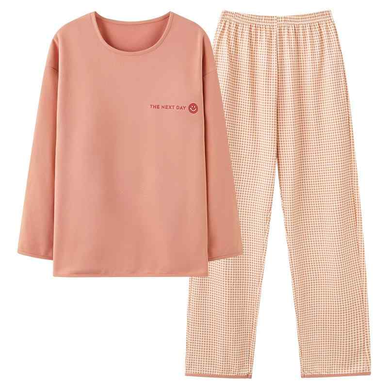 パジャマ レディース 春秋 秋冬 長袖 綿 大きいサイズ 胸パッド付き 部屋着 ルームウェア・カテゴリ: セットアップ・素材: 綿・スタイル: プルオーバー・主な素材: 純綿・厚さ: 中厚・生地の厚さ: 161-180g/平方メートル・ネッ...