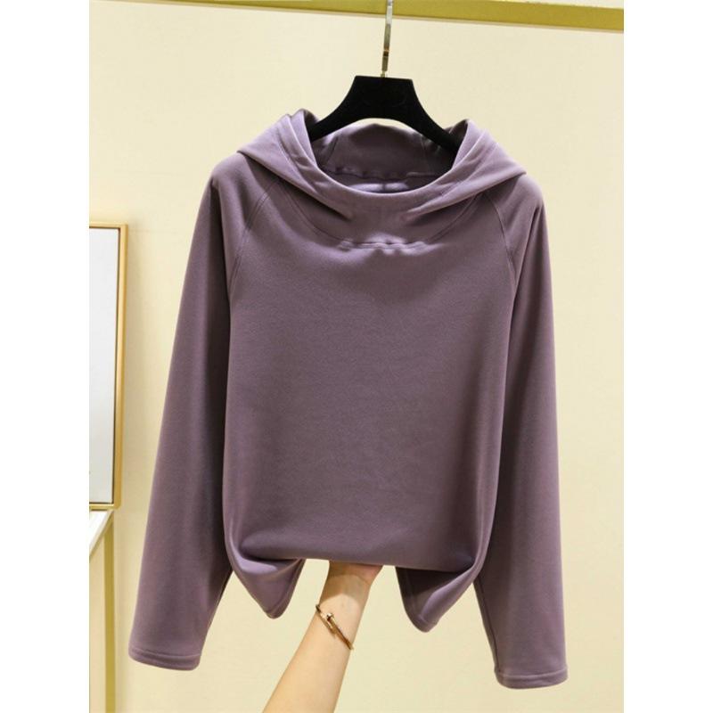 2パーカー レディース 秋冬 裏起毛 厚手 長袖 トップス あったか 防寒着 暖かい プルオーバー カットソー Tシャツ