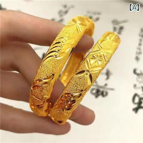 ブレスレット レディース 結婚式 真鍮 電気メッキ加工 ジルコニア ワイド ダブルハピネス ドラゴン フェニックス バングル ウェディング ブライダル アクセサリー ラッキーアイテム