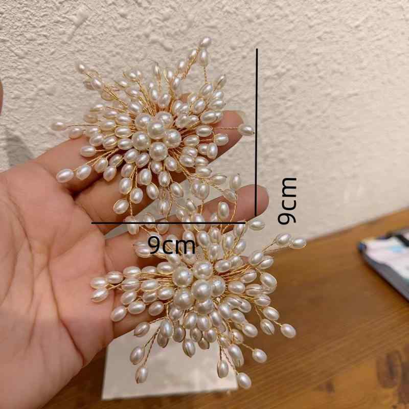 イヤリング レディース 手作り ビーズ 大ぶり パール 対応 結婚式 パーティー 旅行 お出かけ かわいい