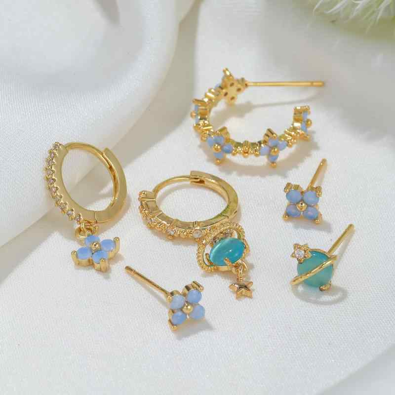 ピアス レディース かわいい スイート イヤリング 6点セット エレガント 上品 アクセサリー