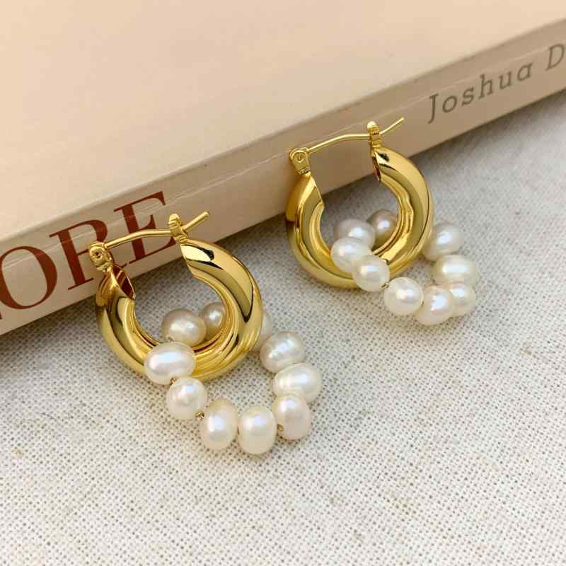 ピアス レディース 女性用 サークル ジルコニア パール イヤリング レトロ 個性的 アクセサリー 上品 エレガント お洒落 かわいい