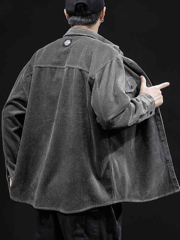 シャツ メンズ 男性用 コーデュロイシャツ トップス カジュアル ワークシャツ 長袖 ビッグサイズ ゆったり 大きいサイズ 秋冬
