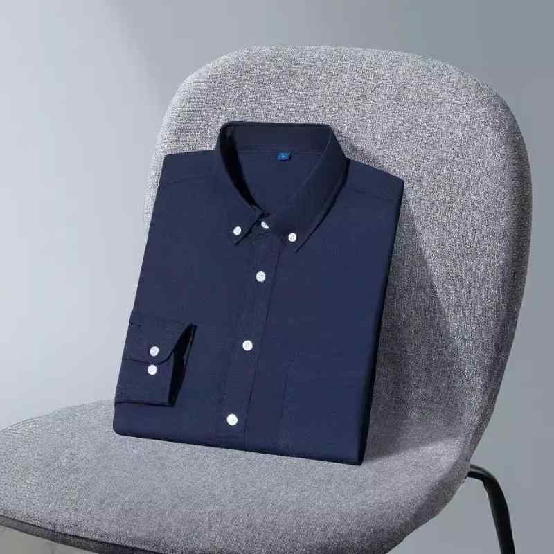 シャツ メンズ 男性用 オックスフォードシャツ 綿 長袖 カジュアル トップス ストライプ柄 豪華感 ノーアイロン 形態安定 ビジネス フォーマル