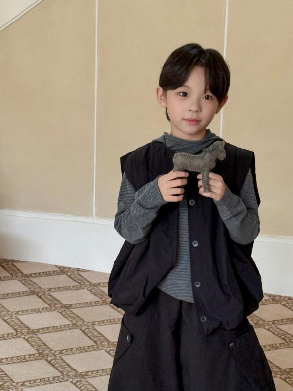 子供服 ベスト 男の子 子供 秋冬 韓国 保温 普段使い かわいい