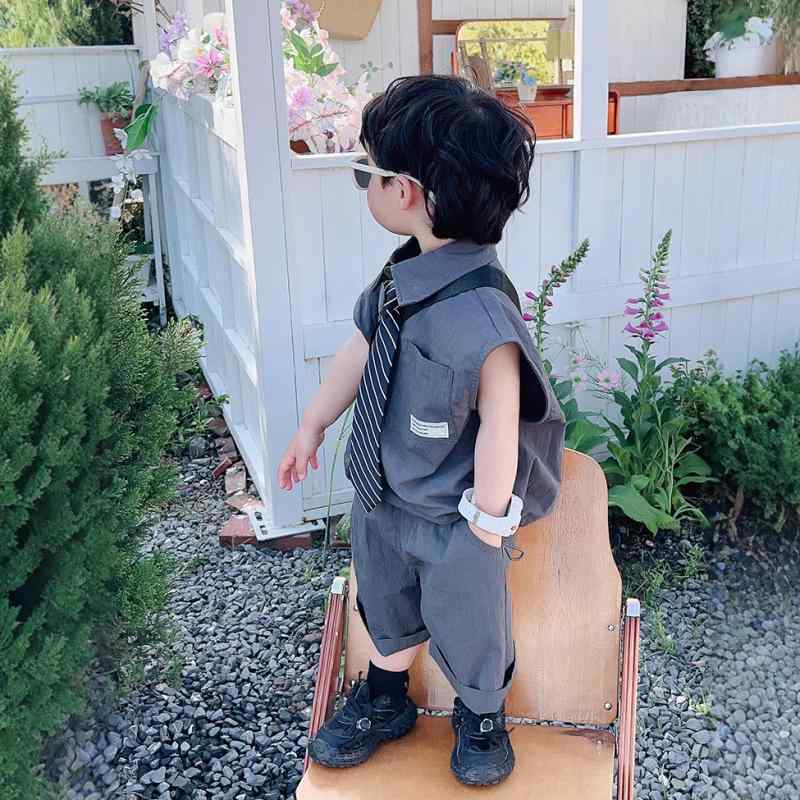 子供用セットアップ 夏物 子供服 半袖ポロシャツ ショートパンツ 上下セット 韓国 おしゃれ かわいい ベビー服