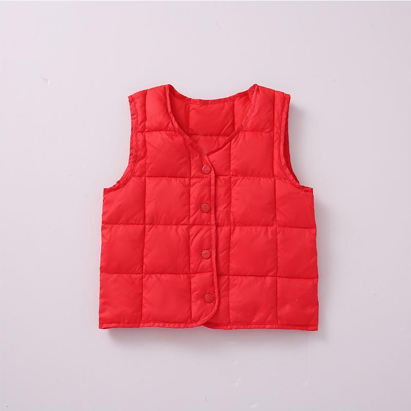 ベスト キッズ 子供用 90% ダウン 秋冬 ベビー 赤ちゃん 男の子 女の子 軽量 あったか インナー
