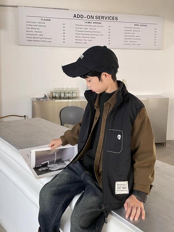 ベスト キッズ 男の子 秋冬 厚手 フリース 保温 防寒 チョッキ 子供服 中大サイズ かっこいい 冬服