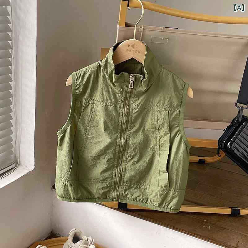 ベスト キッズ 男の子 薄手 春秋 子供服 チョッキ アウター