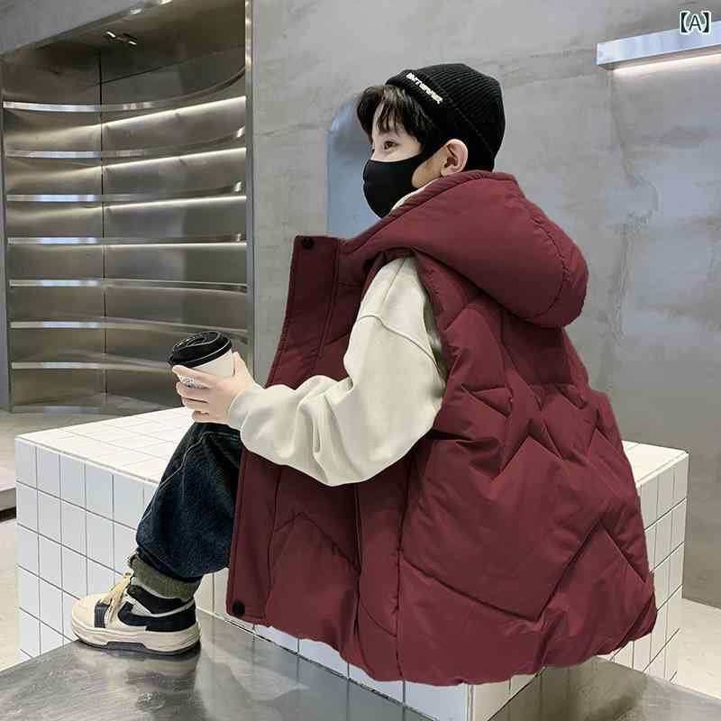 ベスト キッズ 男の子 ダウン 中綿 防寒 厚手 アウター 大童 子供 冬・性別: 男の子・スタイル: カジュアル・対象年齢: 中・高学年(8歳以上.140cm以上)・生地: 柔らかい加工・デザイン: カーディガン・柄: -・厚さ: 厚手・...