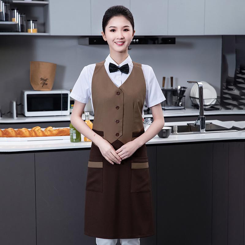 エプロン レディース メンズ 韓国 カフェ サロン 料理用 制服 ユニフォーム DIY 作業用 ワーキング かわいい