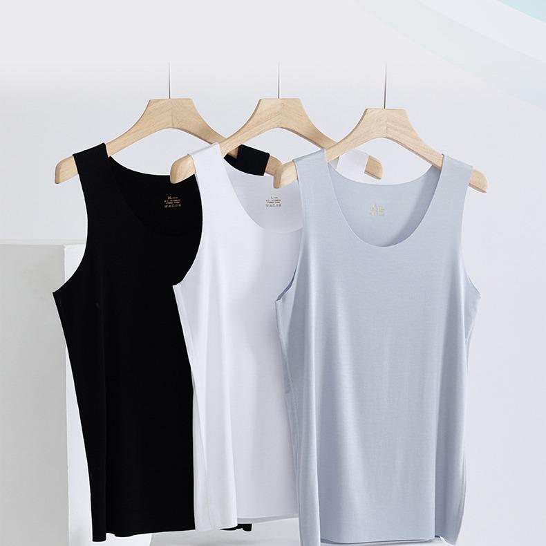 タンクトップ メンズ 男性用 無地 スポーツ 接触冷感 ノースリーブ インナー 伸縮性 通気性 吸湿速乾