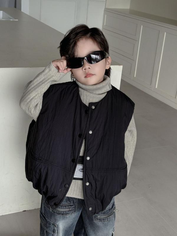 ベスト キッズ 子供服 秋冬 男の子 女の子 おしゃれ かわいい 中綿入り レトロ あったか 防寒 チョッキ 羽織り・スタイル: 韩版・適合年齢: 中小童(3~8歳.100~140cm)・適合季節: 春秋.夏季・面料工艺: 柔软处理・款式:...