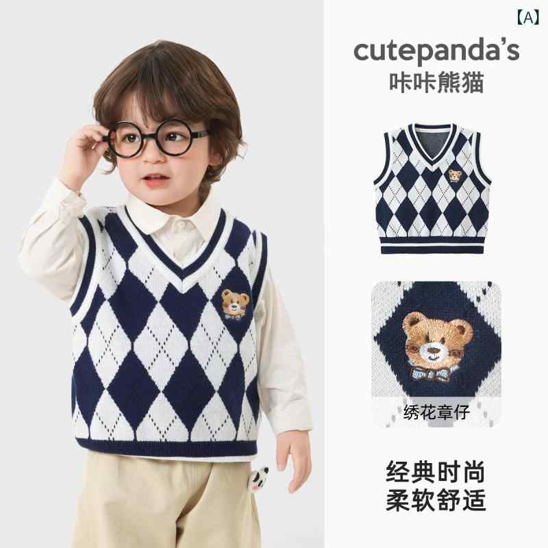 ベビー服 キッズ ニットベスト 秋冬 春秋 男の子 女の子 ベスト 子供 上着