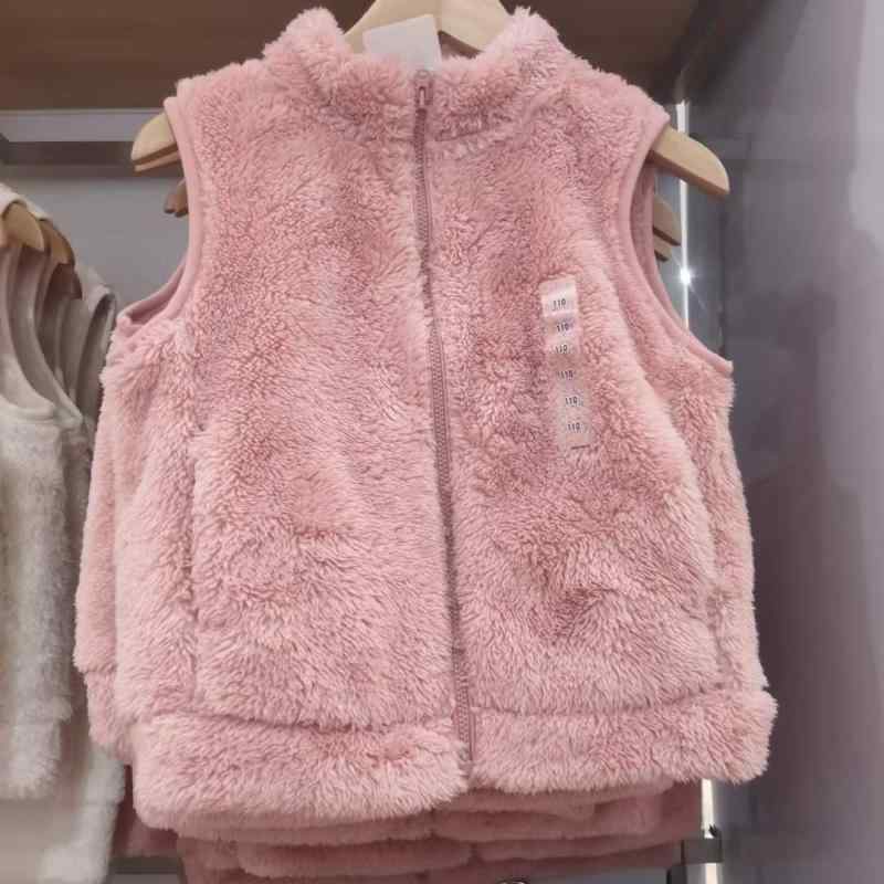 ベスト キッズ 子供用 男の子 女の子 裏起毛 フリース あったか 秋冬