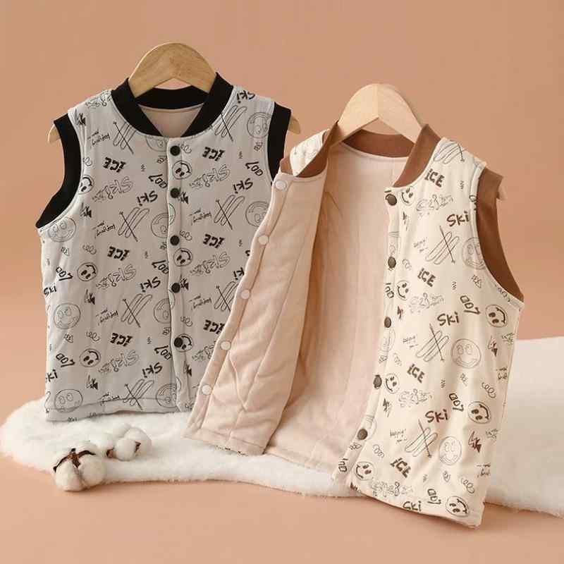 ベスト キッズ 男の子 中綿入り あったか 軽量 ノースリーブ アウター 子供服 チョッキ コットン