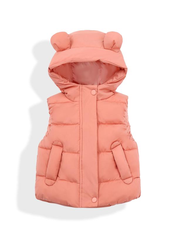 子供服 ベスト 秋冬 男の子 ベビー服 連帽 厚手 アウター