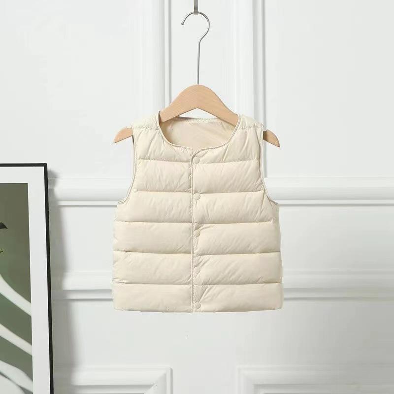 ベビー ダウンベスト 秋冬 男女兼用 韓国 かわいい 男の子 女の子 アウター チョッキ あったか 防寒 インナー