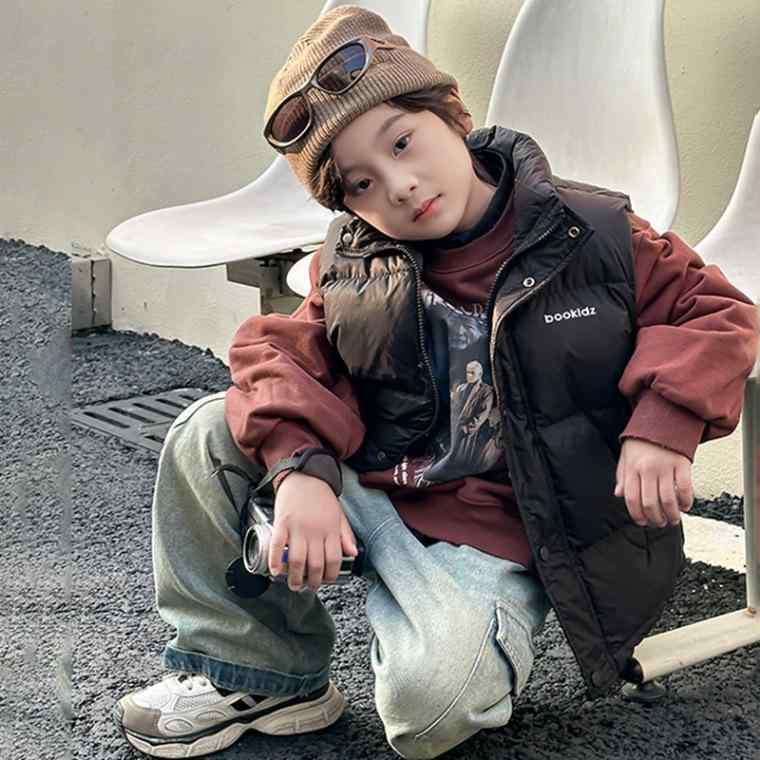 ダウンベスト 子供服 春秋 男の子 女の子 アウター ベスト 羽織り チョッキ 上着 防寒 おしゃれ かわいい