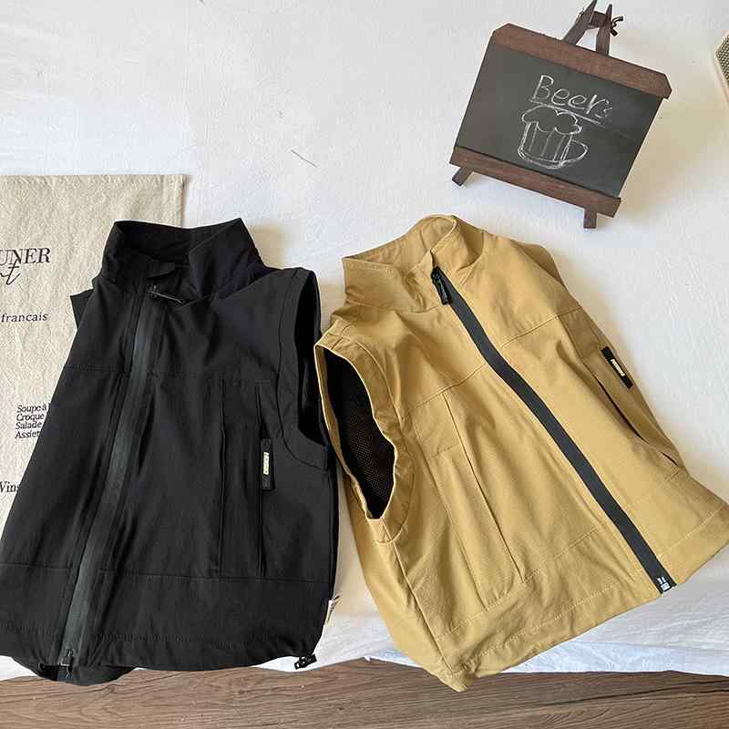 ベスト キッズ 男の子 春秋 子供服 かっこいい ワーク 普段使い アウトドア おしゃれ トップス・適用性別: 男・スタイル: 韓国版・年齢層: 中小（3〜8歳.100〜140cm）・・フード: なし・メイン生地構成: ナイロン90%・レベ...