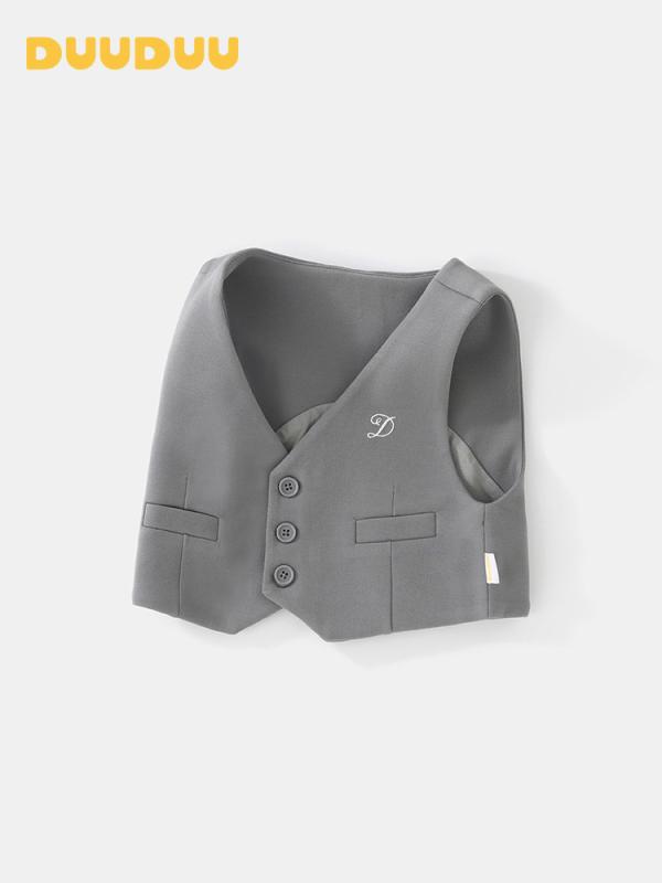 子供服 男の子 ベスト 春秋 A類 子供 ベビー フォーマル おしゃれ 英国風・适用性别: 男・风格: 直筒・适合年龄段: 婴幼童(1~3岁，80~100cm)・面料工艺: 柔软处理・款式: 开衫・图案: 纯色・厚薄: 普通・是否连帽: 不...