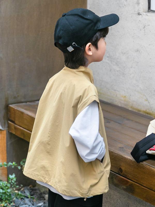 キッズ アウター 子供用 軽量 アウトドア ベスト 春秋 速乾 防水 男の子・適用性別: 男・スタイル: 韓国版・対象年齢: 中小童(3~8歳.100~140cm)・款式: カーディガン・柄: 無地・・フード: なし・主な生地: 錦綸/ナイ...