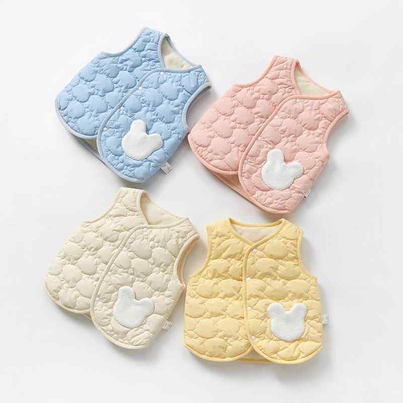 ベビー服 ベスト 秋冬 加綿 加厚 保温 防寒 男の子 女の子 子供用 あったか フリース チョッキ・スタイル: 韩版・適合年齢: 1～3歳 (80～100cm)・適合季節: 春秋・生地加工: 柔らかく加工・デザイン: カーディガン・柄: ...