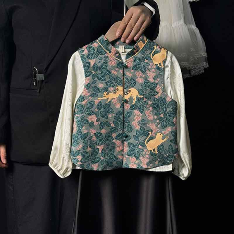 子供服 男の子ベスト 女の子 新中式 ベスト 子供 グリーン チョッキ ベビー 普段使い