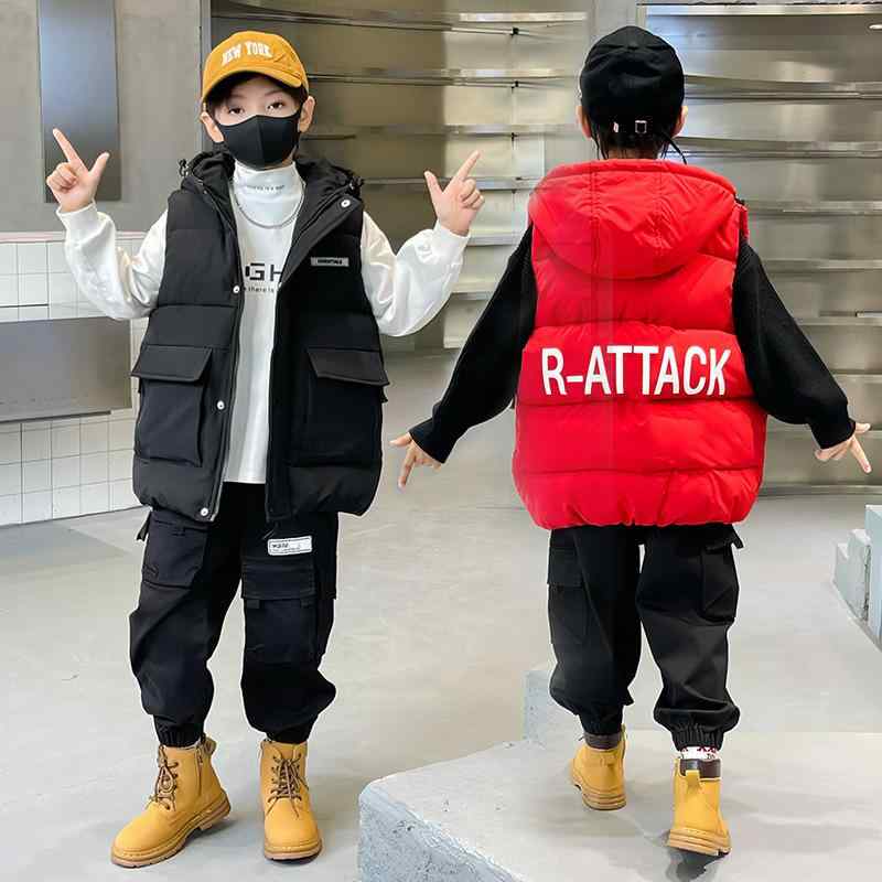 子供用ベスト 秋冬 男の子 中綿ベスト 厚手 防寒 アウター 普段使い 通学