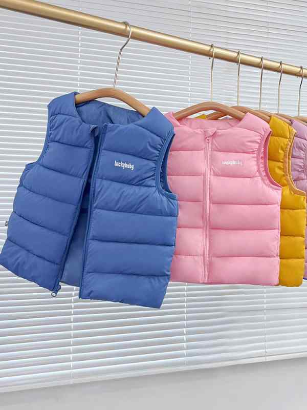 ベスト キッズ 子供 ダウン風ベスト 男の子 女の子 中綿ベスト ベビー チョッキ 中 крупный ребенок 軽量 暖か