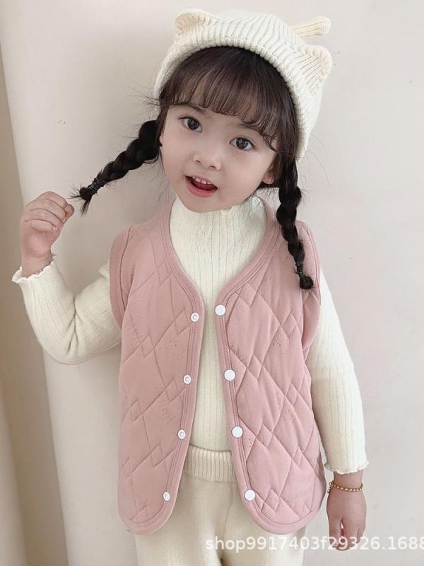 ベスト キッズ 子供服 男の子 女の子 インナー 中綿 チョッキ 防寒 暖かい スクール
