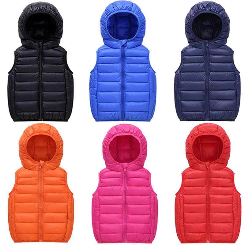 子供用ベスト キッズ 中綿入りベスト フード付き アウター 男の子 女の子 中大サイズ チョッキ 防寒 秋冬
