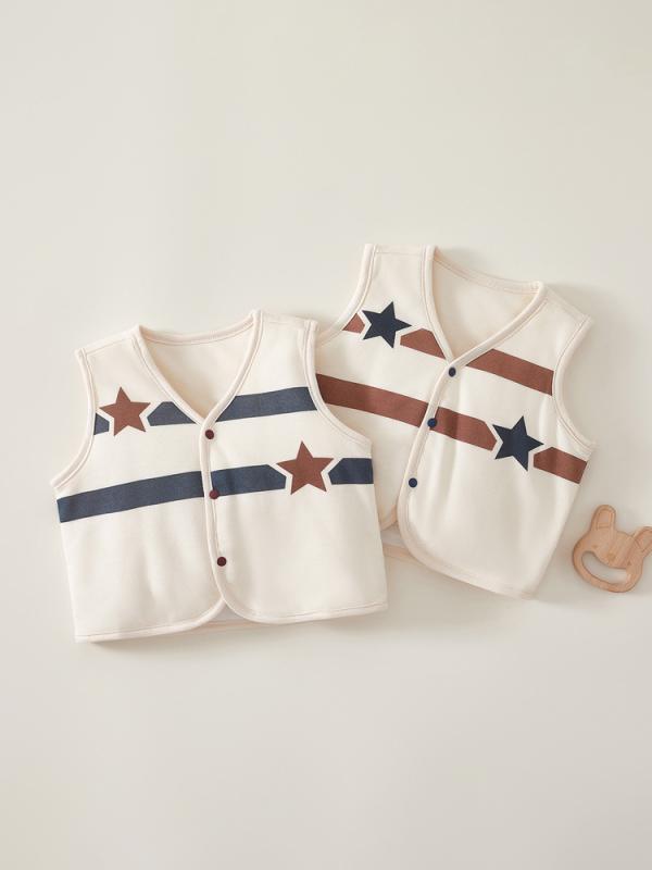 ベビー服 ベスト 春秋 幼児 夹棉 新生児 薄棉 男の子 婴幼儿 チョッキ 赤ちゃん