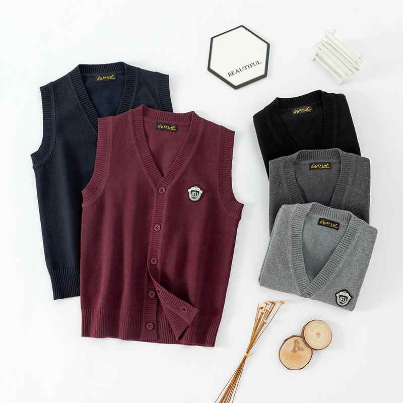 キッズ ベスト 秋冬 ニット カーディガン 男の子 女の子 チョッキ 防寒 あったか