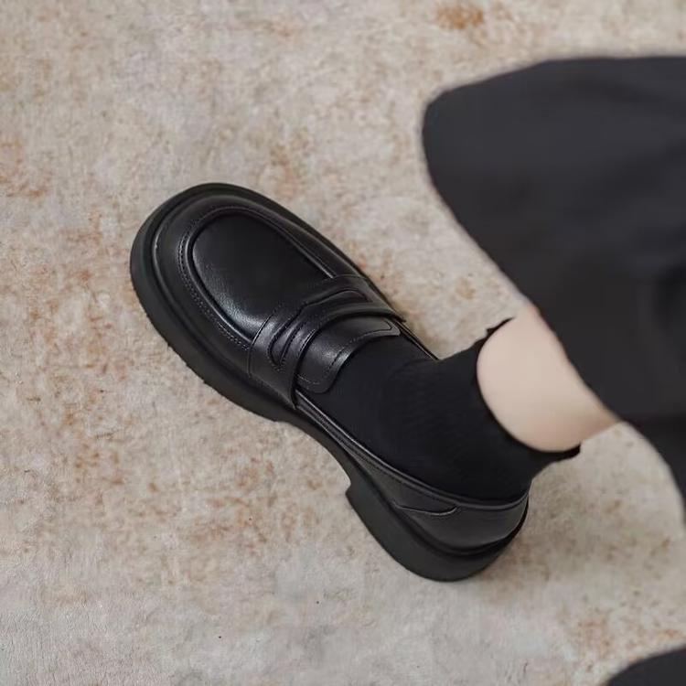 ローファー レディース 秋冬 革 厚底 スリッポン カジュアルシューズ レザーシューズ 通勤 通学 旅行 普段使い かわいい 歩きやすい 履きやすい 柔らかい ブラウン系