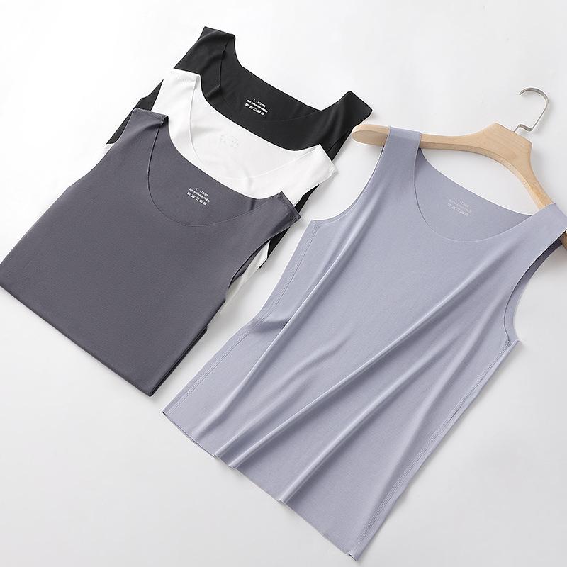 2タンクトップ メンズ 男性用 80S 接触冷感 ランニング トレーニング インナー ノースリーブ Tシャツ