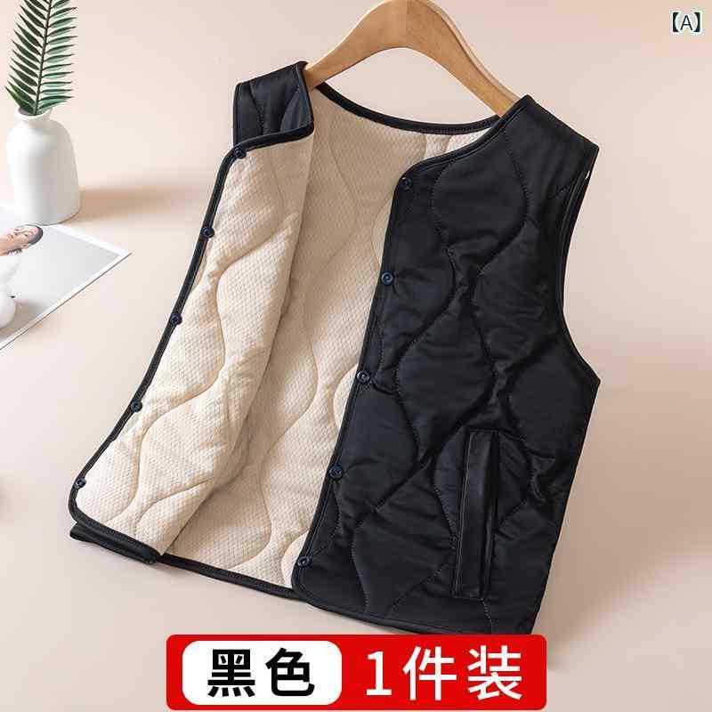 ダウンベスト 子供 キッズ 秋冬 男の子 女の子 裏起毛 暖かい スクールベスト 防寒 チョッキ