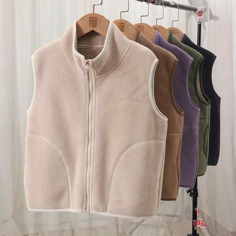 ベスト 親子 ペア 裏起毛 厚手 男性用 女性用 大人 子供 キッズ チョッキ 防寒 あったか