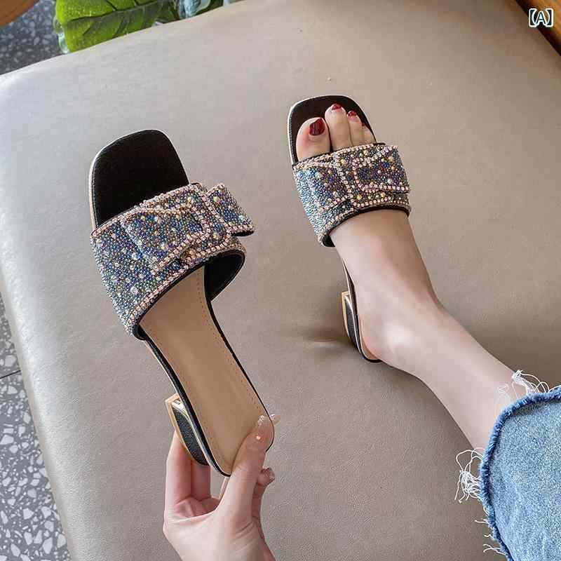 サンダル レディース 春夏 かわいい おしゃれ キラキラ 41 43 大きいサイズ ローヒール 普段使い