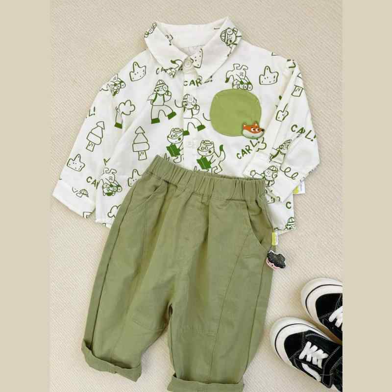 シャツ キッズ 長袖シャツ 子供服 ベビー服 秋服 男女兼用 かわいい 普段使い
