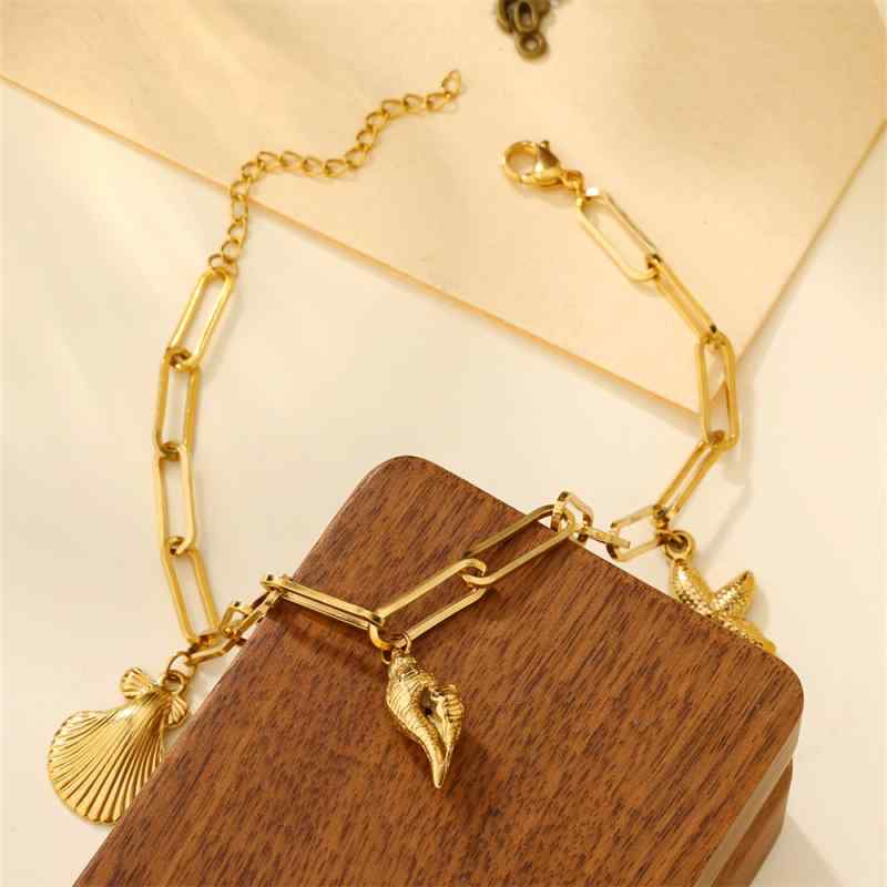 アクセサリー レディース ハワイアン リゾート ビーチ アンクレット 海洋 海星 貝殻 フットアクセサリー かわいい おしゃれ普段使い サマー・種類: 脚链・スタイル: 男女兼用・造型: 几何型・素材: その他・ номер: A00089...