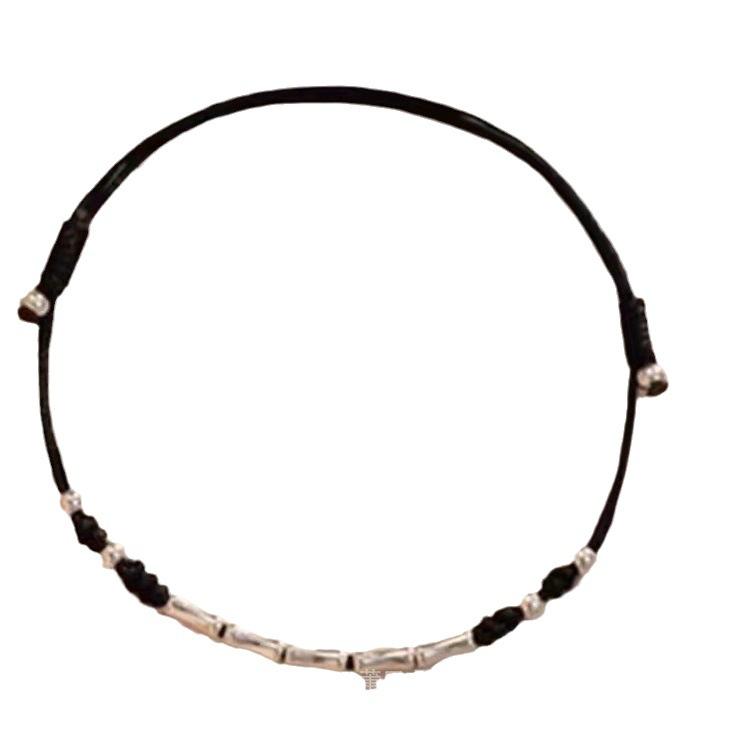 2ブレスレット レディース 幸運 竹モチーフ レッド 赤 編み込み 手編み バングル 手作り お守り アクセサリー ラッキーアイテム