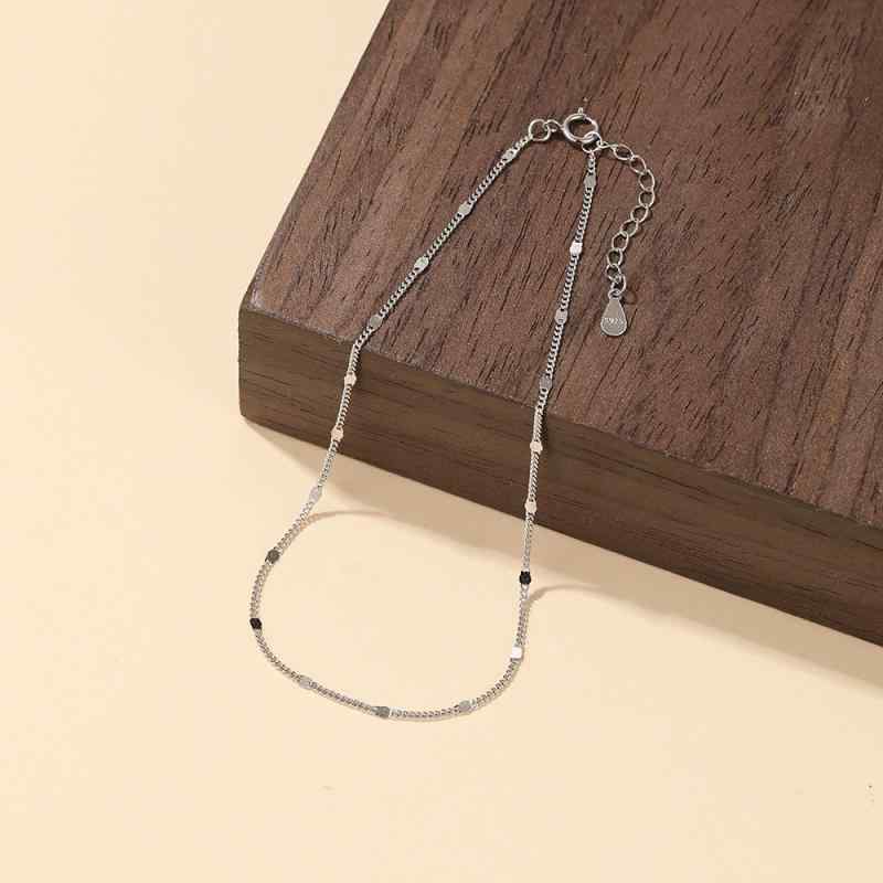 アンクレット レディース シルバー925 韓国 小さめ かわいい おしゃれ 高級感 小洒落 エレガント シンプル 普段使い デート