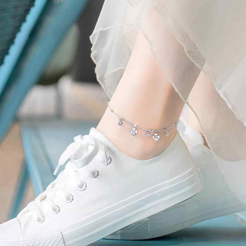 アンクレット レディース 韓国風 シルバー925 シンプル 個性的 森ガール アレルギー対応 アクセサリー