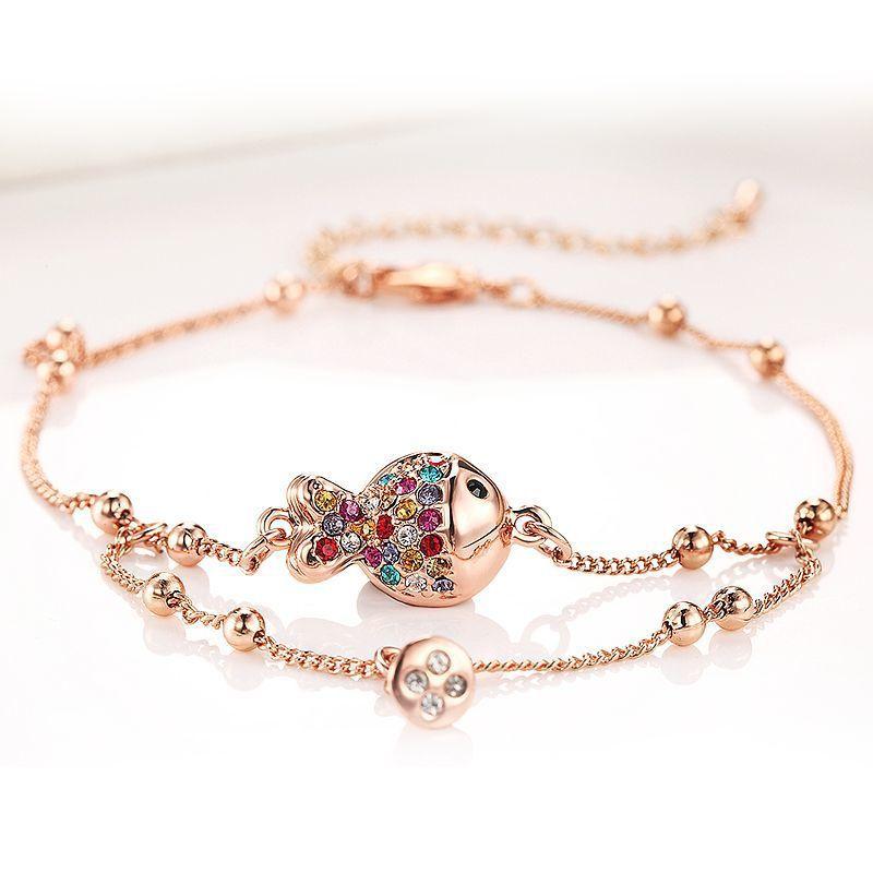 ネックレス レディース 水晶 個性的 鈴付き アンクレット アクセサリー 人魚 マーメイド モチーフ エレガント 上品 かわいい