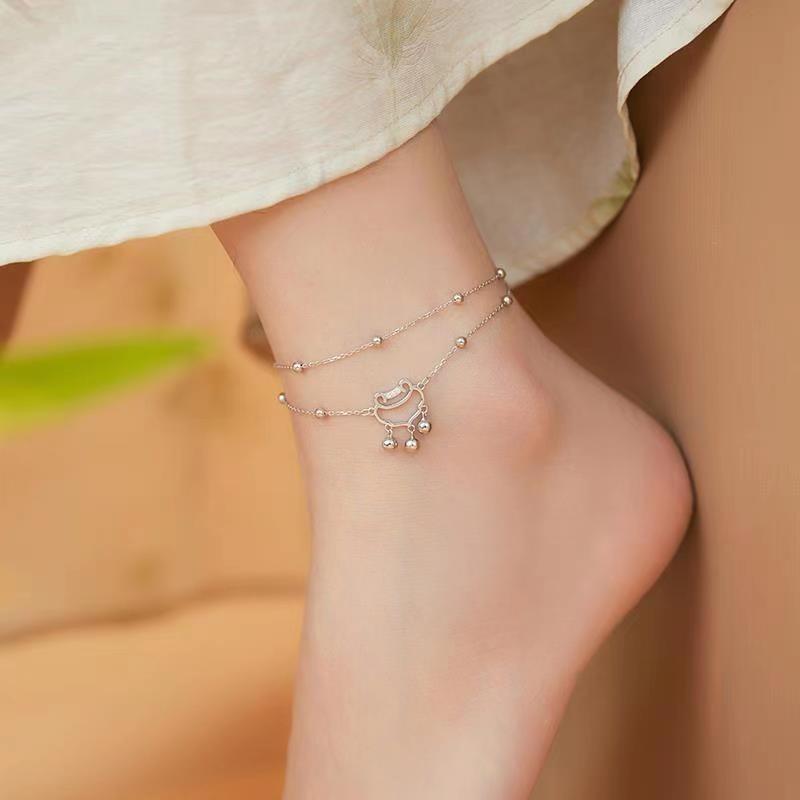 アンクレット レディース 鈴付き フットチェーン シンプル かわいい アクセサリー ギフト 贈り物 プレゼント 女性用