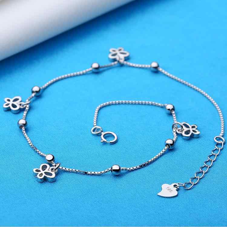アンクレット レディース s925 シルバー アレルギー対応 シンプル 森ガール 銀 ギフト アクセサリー 足首飾り 女性用 おしゃれ かわいい