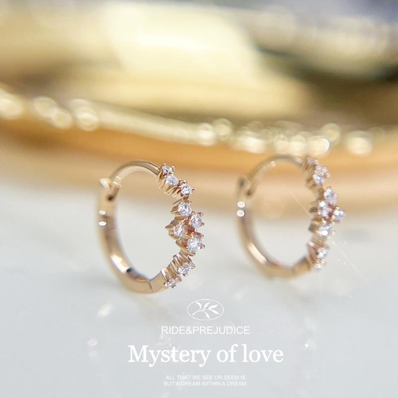 ピアス レディース シルバー925 ジルコニア 覆輪留め スター 星型 不規則 シルバー アレルギー対応 スタッドピアス フープピアス パーティー 結婚式