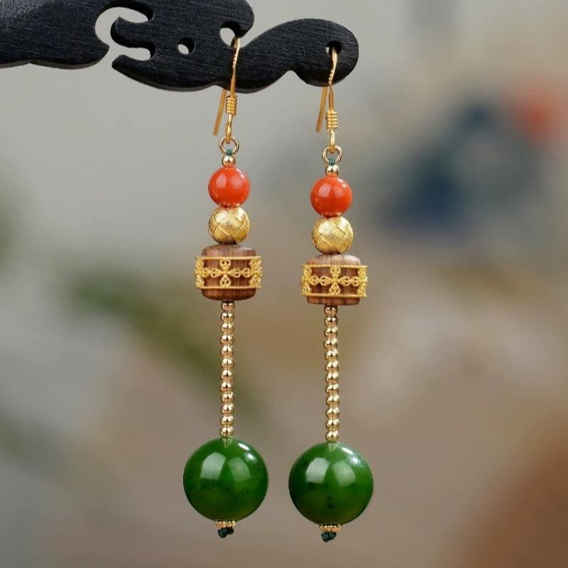 イヤリング レディース シルバー925 ロング 禅意 和風 アクセサリー 百搭 金属アレルギー対応 小顔効果 プレゼント ギフト・造型: 几何型・処理工芸: 電鍍・カラー: 耳環一対・流行元素: 図騰・スタイル: 復古・材質純度: 925銀...