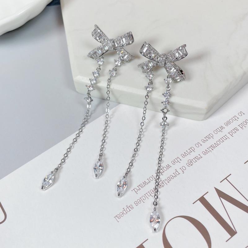 ピアス レディース S925シルバー ジルコニア バタフライ タッセル イヤリング トレンド アクセサリー ジュエリー かわいい 上品 エレガント パーティー イベント プレゼント ギフト
